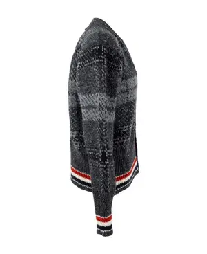 Thom Browne Plaid Knit Cardigan