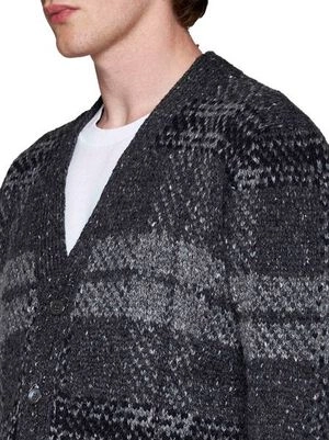 Thom Browne Plaid Knit Cardigan