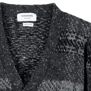 Thom Browne Plaid Knit Cardigan