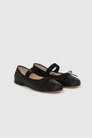 ANINE BING Jolie Ballerinas With Bow Detail