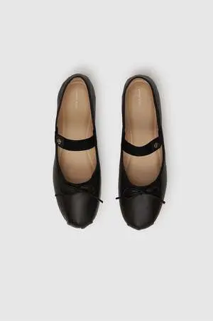 ANINE BING Jolie Ballerinas With Bow Detail