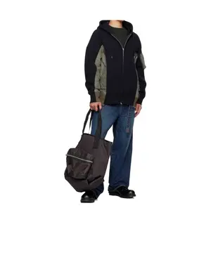 Sacai Detachable-pouch Tote Bag