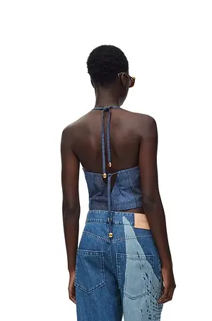 Loewe Strappy Denim Halter Top