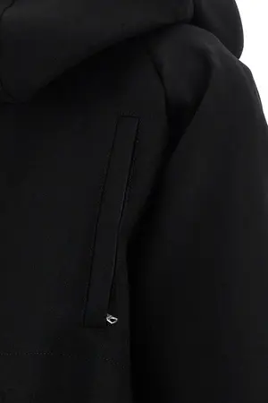 Sacai Melton Wool Blouson With Quilted Nylon Overlay
