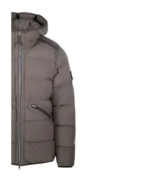 Stone Island Padded Hooded Zip-up Puffer Jacket