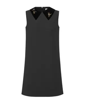 Dior A-line Embroidered Dress