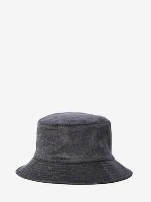 Jacquemus Embroidered Logo Bucket Hat - Dark Gray