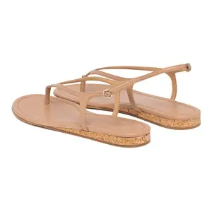 Gabriela Hearst Round-toe Flat Sandals With Adjustable Ankle Strap