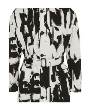 Alexander McQueen All-over Logo Print Parka