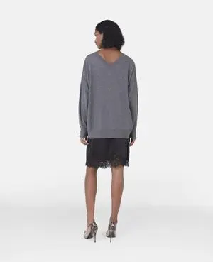 Stella McCartney V-neck Knitted Jumper - Grey