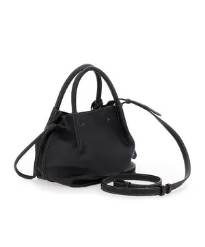 TOD'S Magnetic Fastened Tote Bag With T Logo Charm - Black