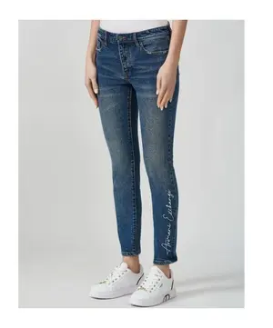 Armani Exchange Belt Loop Jeans - Blue