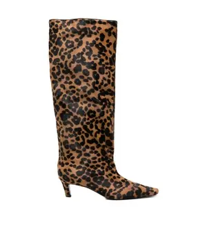 TOTEME Leopard Print Stiletto Boots