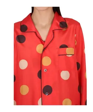 Aspesi Polka Dot Print Buttoned Shirt