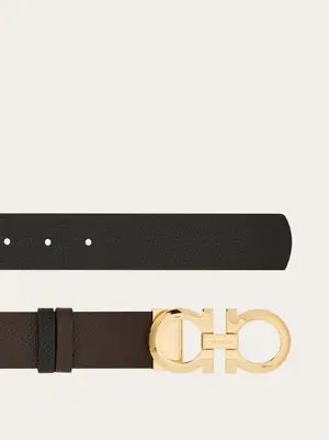 FERRAGAMO Gancini Buckle Leather Belt