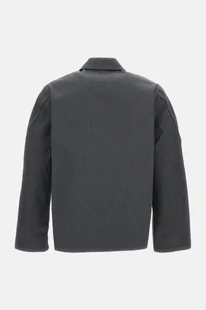 Givenchy Paris Logo Embroidered Denim Jacket - Grey