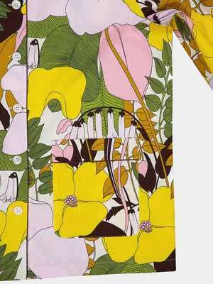 La DoubleJ Hammock Floral-print Cotton Shirt - Pink