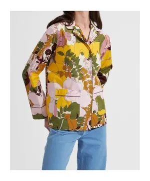 La DoubleJ Hammock Floral-print Cotton Shirt - Pink
