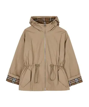 Burberry Long-sleeved Hooded Jacket With Drawstring Waist