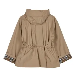 Burberry Long-sleeved Hooded Jacket With Drawstring Waist