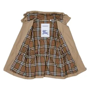 Burberry Long-sleeved Hooded Jacket With Drawstring Waist