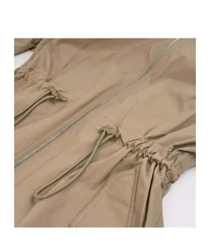 Burberry Long-sleeved Hooded Jacket With Drawstring Waist