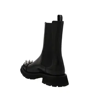 Alexander McQueen Studded Toe Chelsea Boots