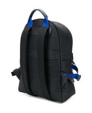 Versace Logo Embossed Backpack