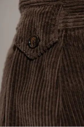 Dolce & Gabbana Pleated Corduroy Trousers