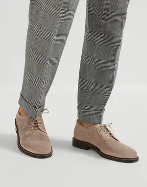 Brunello Cucinelli Suede Derby Shoes - Brown