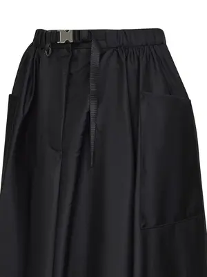 Prada Belted Pleated Skirt