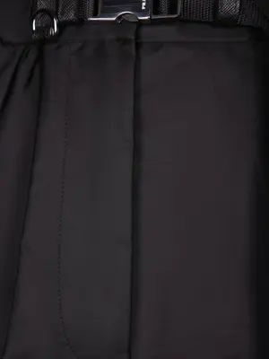 Prada Belted Pleated Skirt