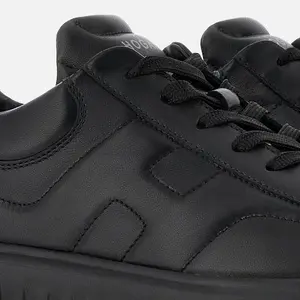Hogan H-stripes Lace-up Sneakers - Black
