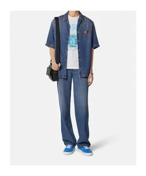 Versace Medusa Biggie Jeans - Blue