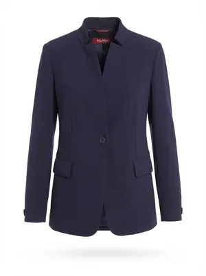 Max Mara Long Sleeve Casual Jacket - Blue