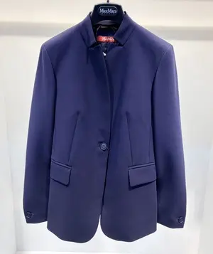 Max Mara Long Sleeve Casual Jacket - Blue