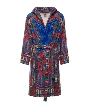 Etro Paisley Pattern Belted Bath Robe - Multicolor