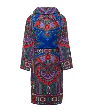 Etro Paisley Pattern Belted Bath Robe - Multicolor