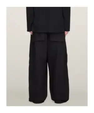 Y3 Pleated Detail Cargo Trousers
