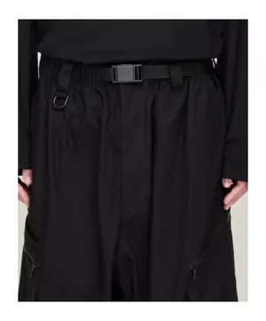 Y3 Pleated Detail Cargo Trousers