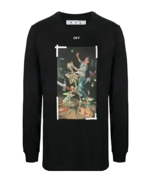 Off-White Pascal Long-sleeved Printed T-shirt