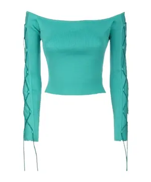 Giuseppe Di Morabito Giuseppe Di Morabito Off-Shoulder Lace-Up Top No