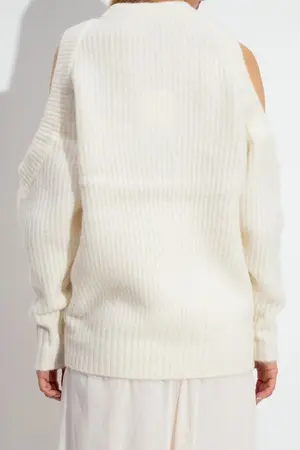 GANNI Cold-shoulder Crewneck Jumper