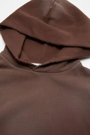 Acne Studios Logo Back Hoodie - Chocolate Brown