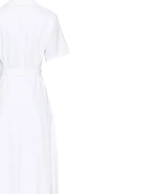 Theory Short-sleeve Belted Midi Dress