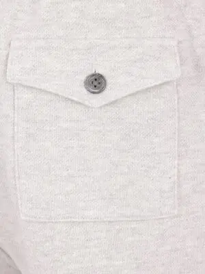 Thom Browne Drawstring Shorts With Signature Striping - Gray