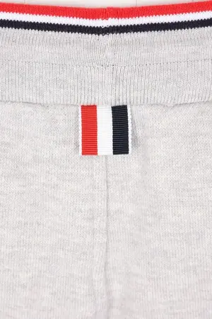 Thom Browne Drawstring Shorts With Signature Striping - Gray