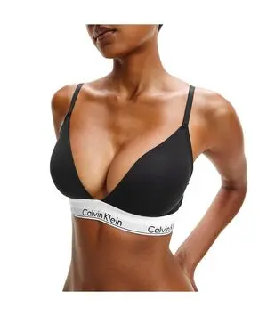 Calvin Klein Triangle Bra - Black
