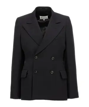 MAISON MARGIELA Double-breasted Blazer - Black
