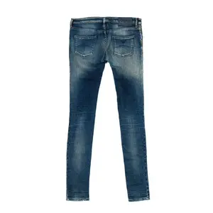 Emporio Armani Logo Straight Jeans - Blue